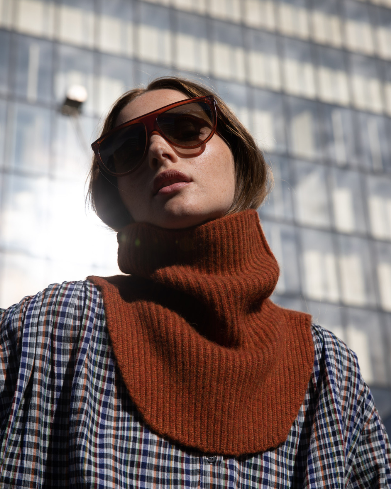 KOON Cachemire Col Terracotta